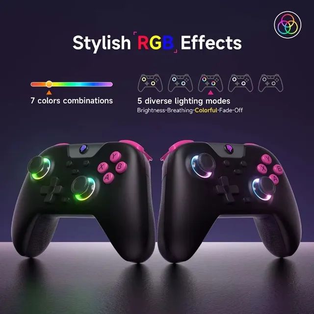 Controle EasySMX X05 Hall Effect PC Android Switch Steam Deck Wireless ...
