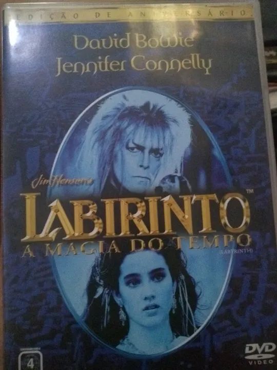 Filme Labirinto - A magia do tempo com David Bowie e Jennifer Connelly - CDs, DVDs etc ...