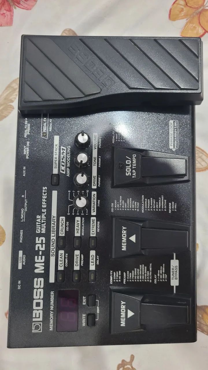 Pedaleira Boss ME-25 Guitarra Multiefeitos COSM Amp Modeling ...