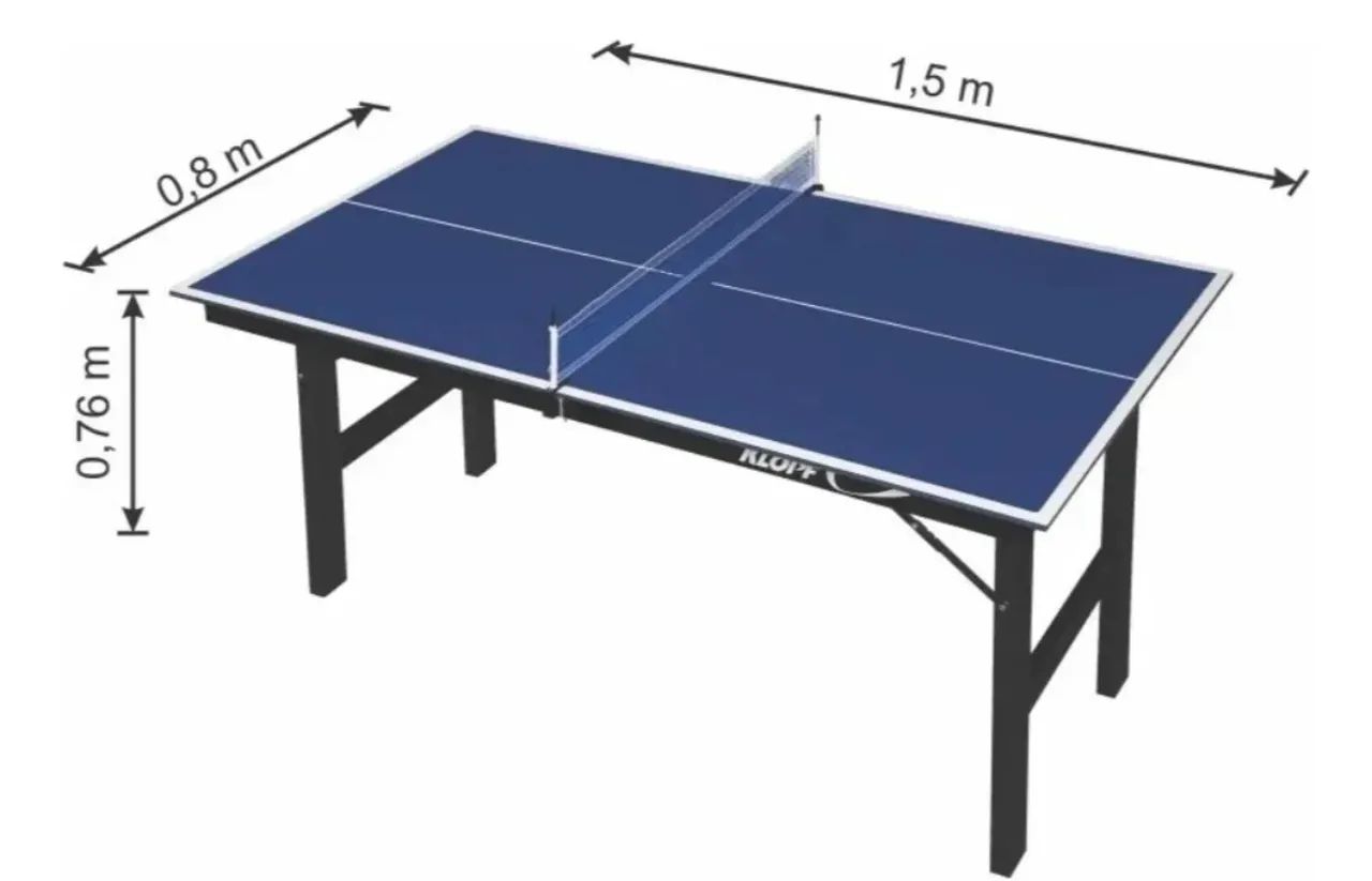 Mesa de Ping Pong Dobrável - Estrutura Reforçada - Esportes de Quadra e ...