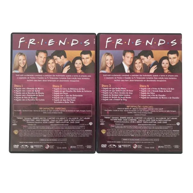 DVD Friends Temporada 7 Completa Original - Físico - 4 DVDs - CDs, DVDs ...