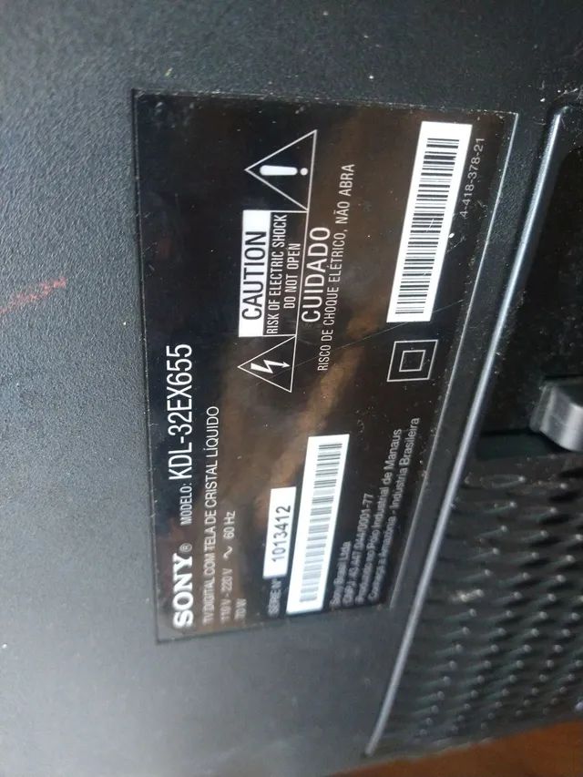 "tela da tv sony 32" no Brasil