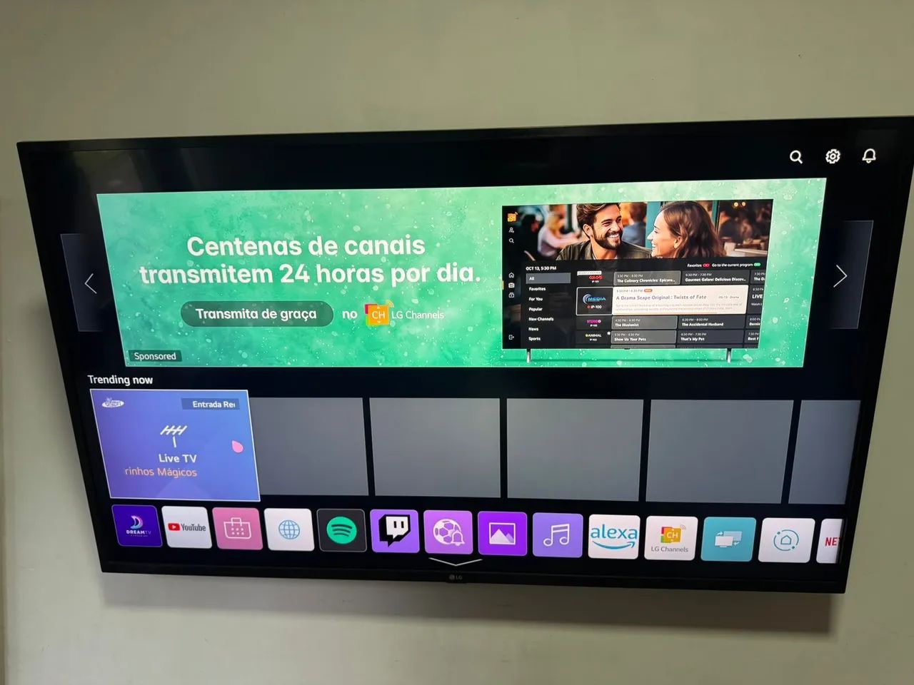 TV LG Smart 4K 60 polegadas sem base com controle - TVs - Taguatinga ...