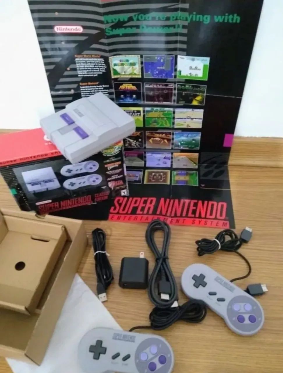 Snes Mini Classic Edition Americano CIB +Fonte Original Nintendo esse é ...