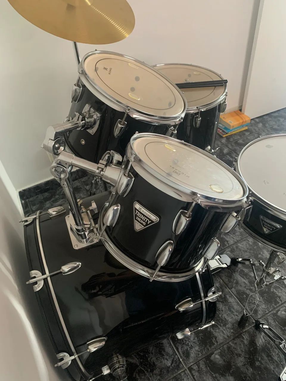 Bateria Michael trinity preta acústica - Instrumentos musicais - Realengo, Rio de Janeiro ...