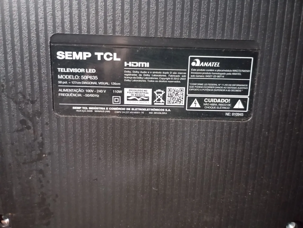 "display tcl" - TVs no Brasil