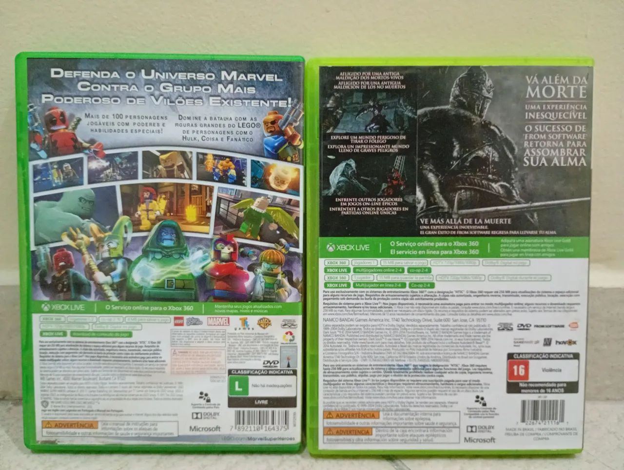 Jogos Xbox 360 (Dark Souls 2 e Lego Marvel SH) - Jogos de Vídeo Game ...