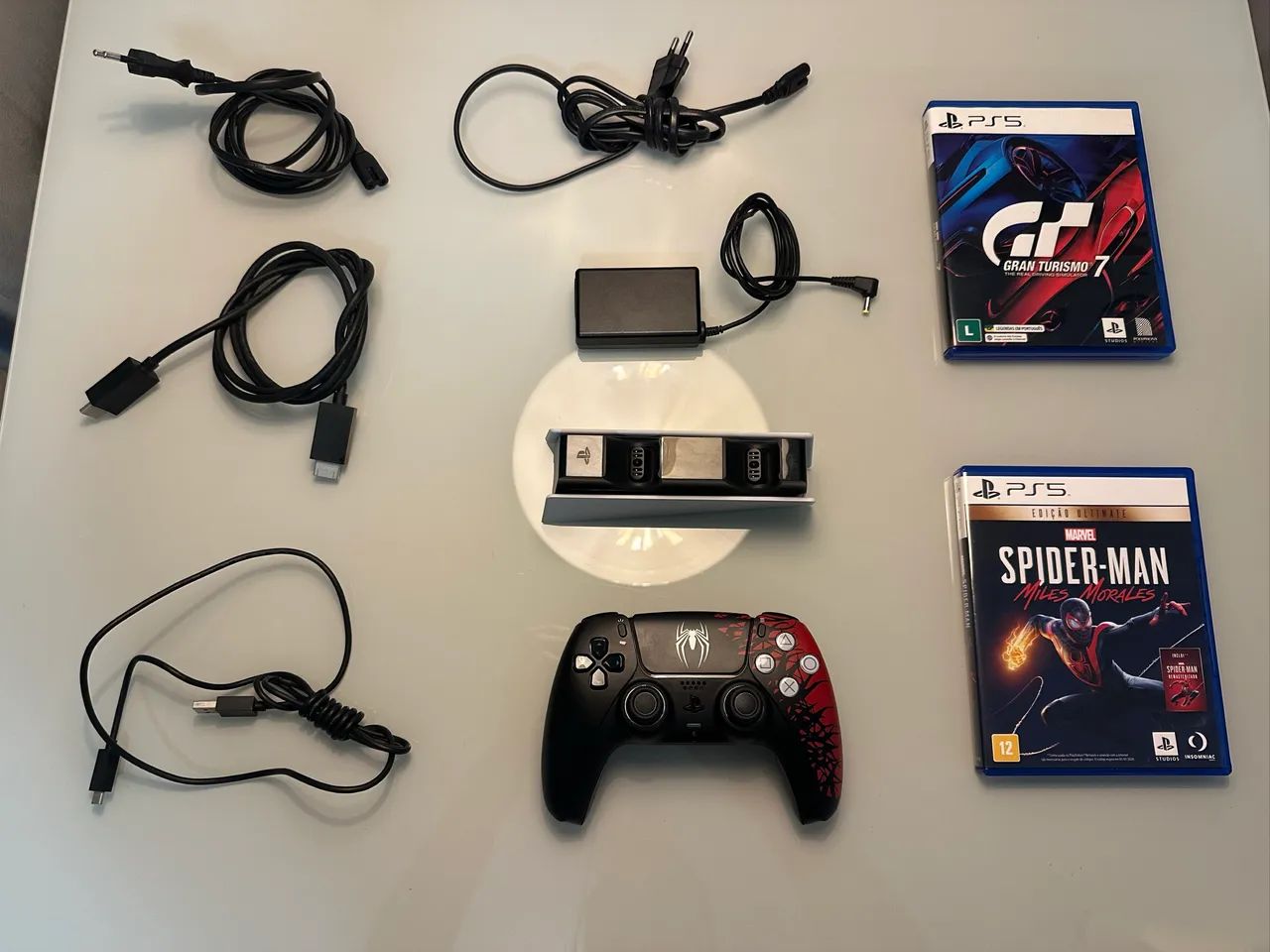 PlayStation 5 Spider Man + Kit ventilação + Base carregadora + 2 jogos ...
