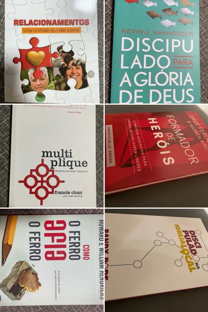 Kit 6 títulos sobre mentoria e discipulado cristão, em estado de novos - Livros e revistas ...