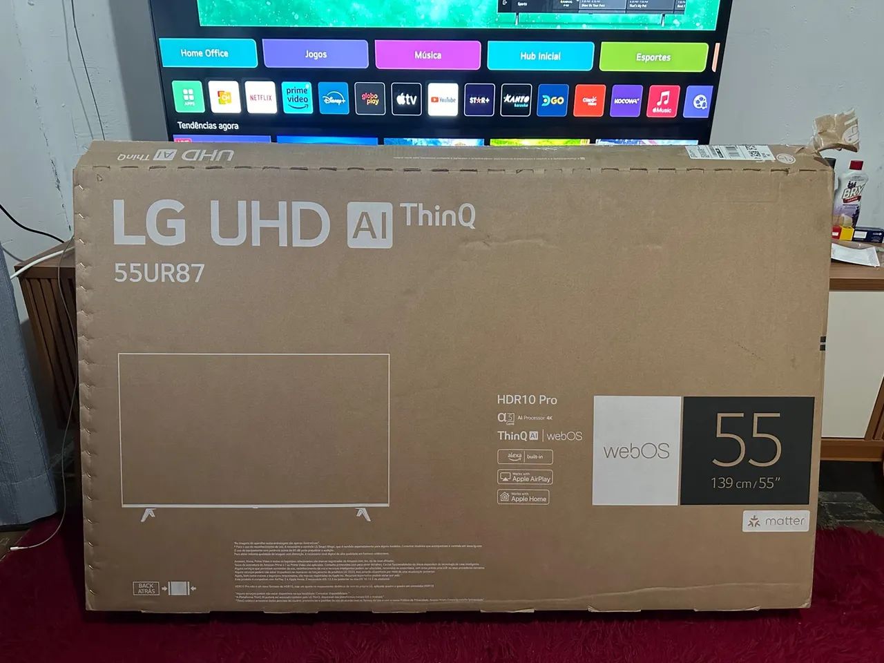 "tv lg de 55 polegadas 4k" no Brasil