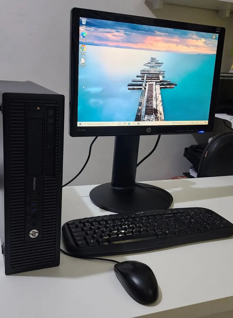 Computador HP Completo SSD 480GB - 8GB RAM Monitor Articulado, Pronto ...