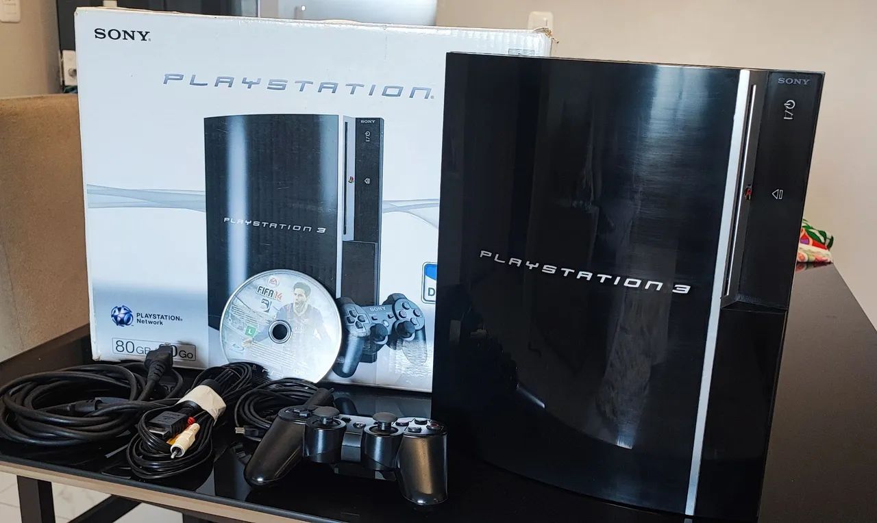 Ps3 fat com caixa original - Consoles de Vídeo Game - Área Rural de ...