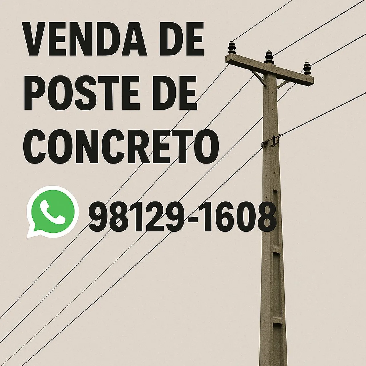 "poste concreto cerca" no Brasil