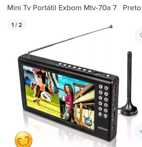 "tv de 7 polegadas portatil" no Brasil