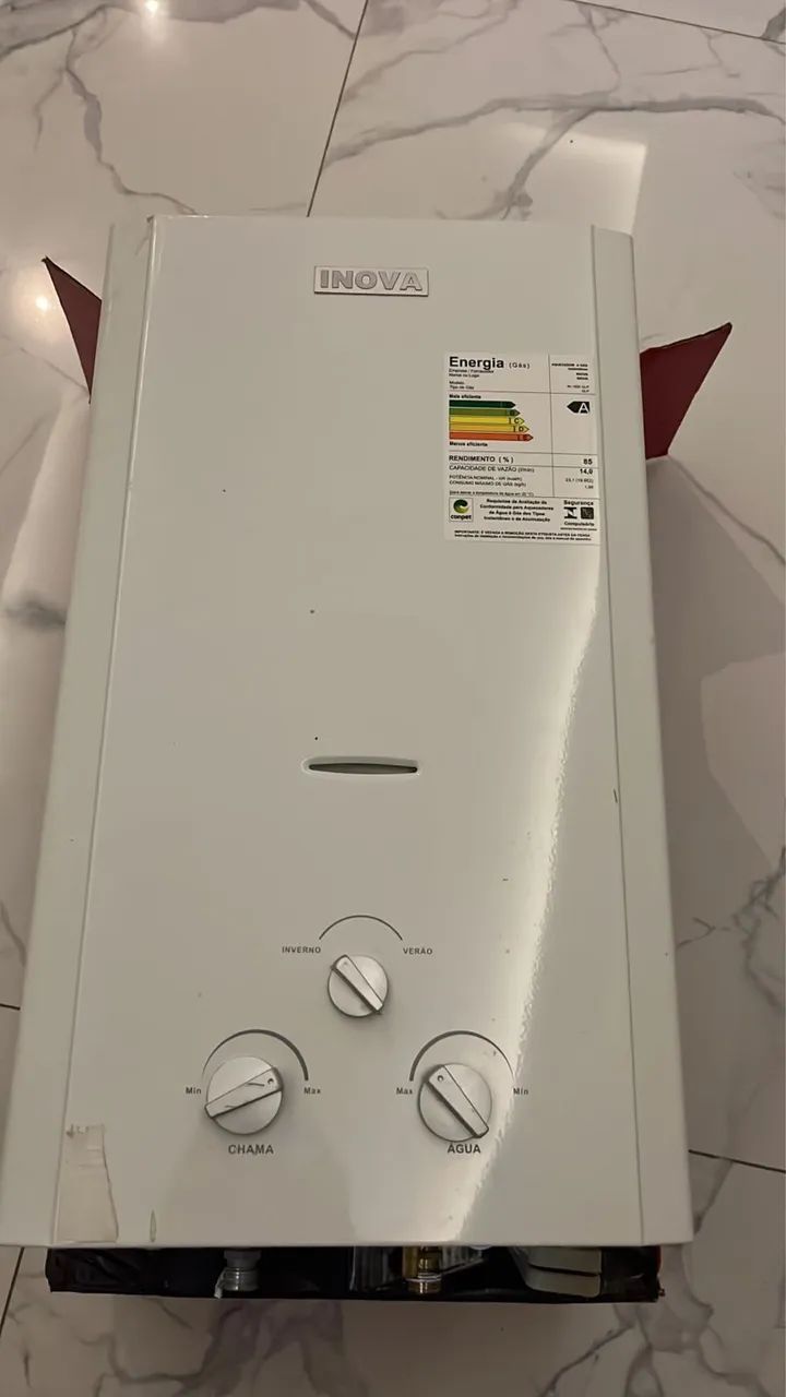 Aquecedor a gás Inova - 14 litros - Ventiladores e Climatizadores ...