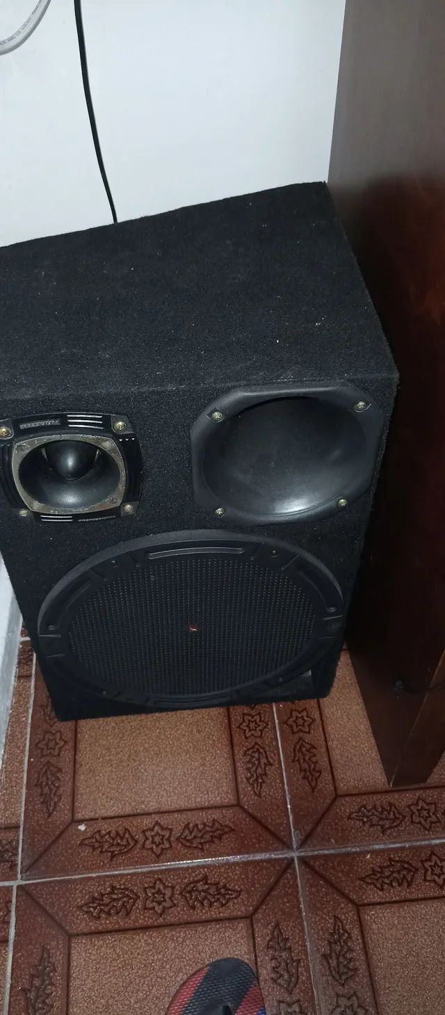 Duas caixas de som 3 vias passivas alto falante de 12 polegadas vai com um som antigo ...