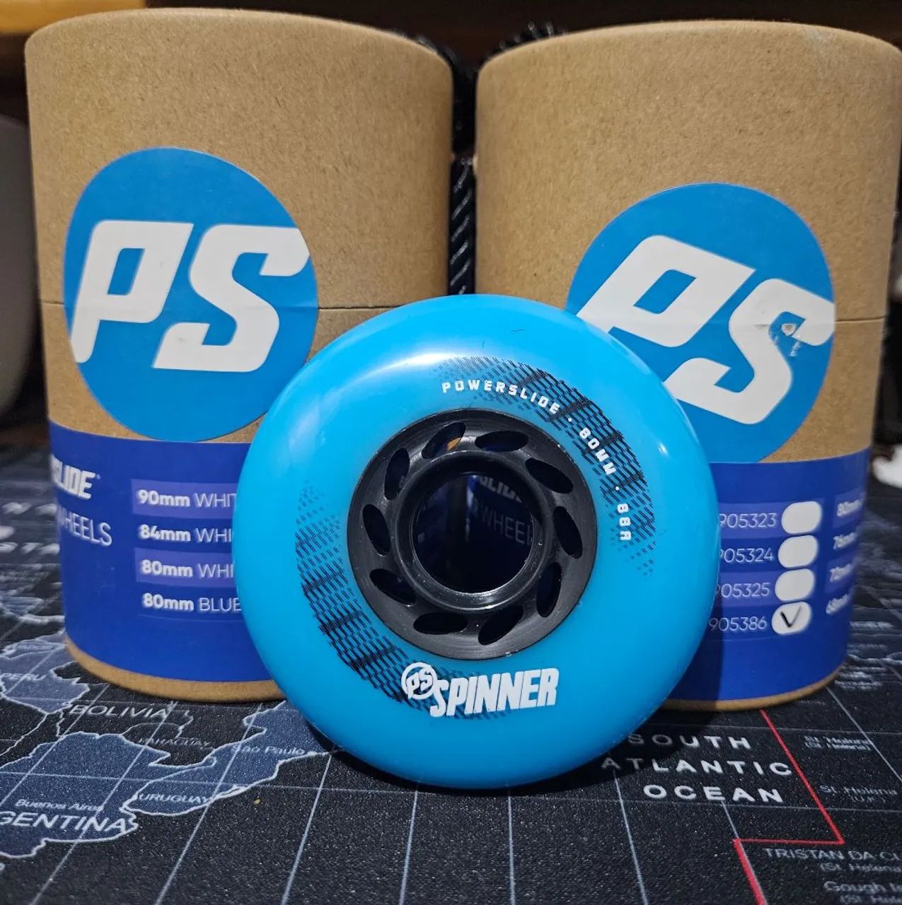 Rodas Powerslide Spinner 80mm 88A - Novas - Esportes Sobre Rodas - Vila ...