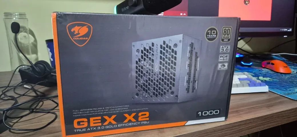 Fonte Cougar GEX X2 1000W Plus Gold - Peças de Hardware - Jardim ...