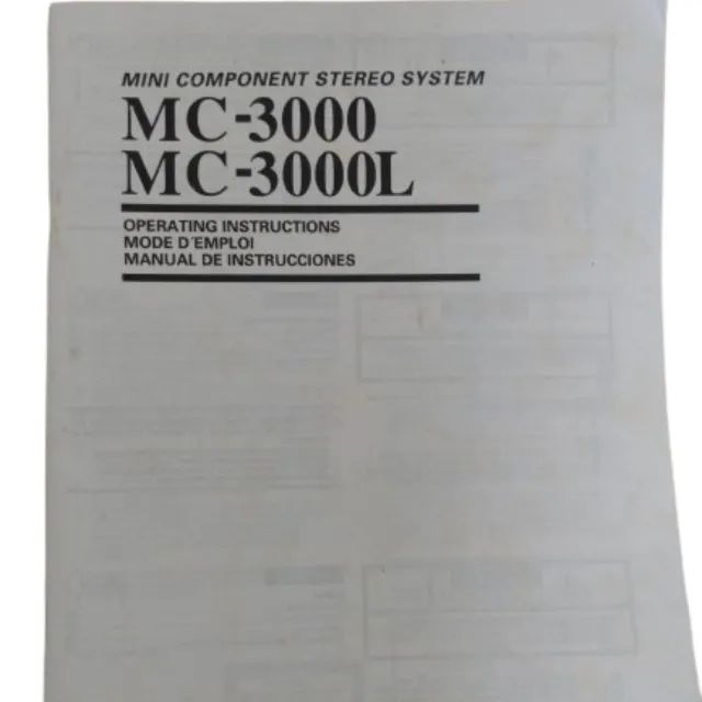 Manual de Serviço Mini System Sansui MC-3000 e MC-3000L - Livros e ...