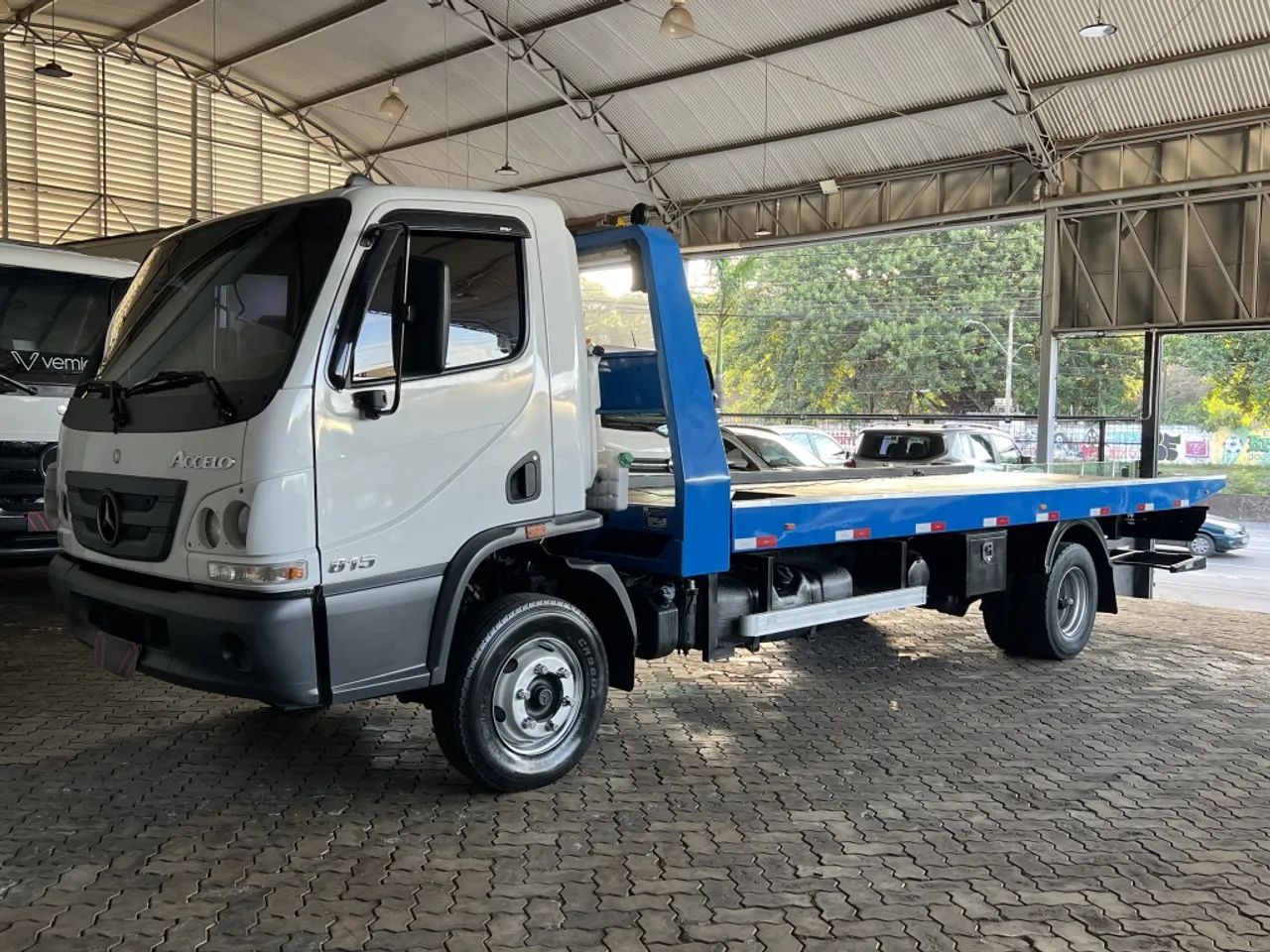 Caminhão MB Accelo 815 Prancha Reboque Plataforma Guincho Ñ 1016 1017 * 817 - Caminhões ...