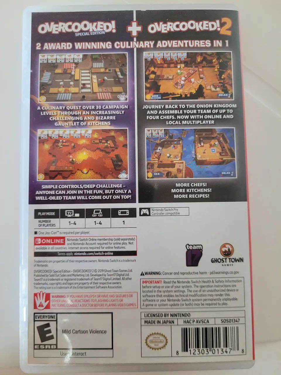 Overcooked 1 e 2 - Switch - Jogos de Vídeo Game - Jardim América ...