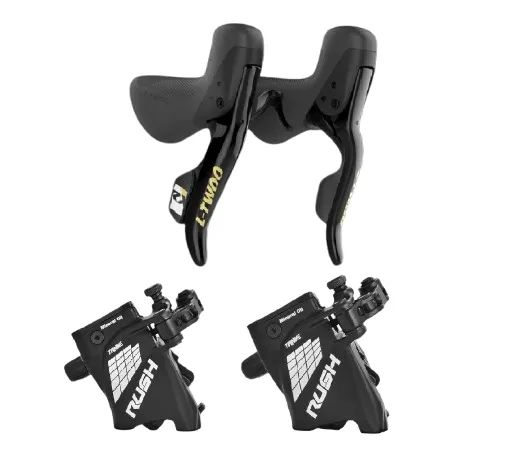 Trocador/Sti 1x12v Ltwoo Grt + par De Freio Semi Hidráulico Flat Mount ...