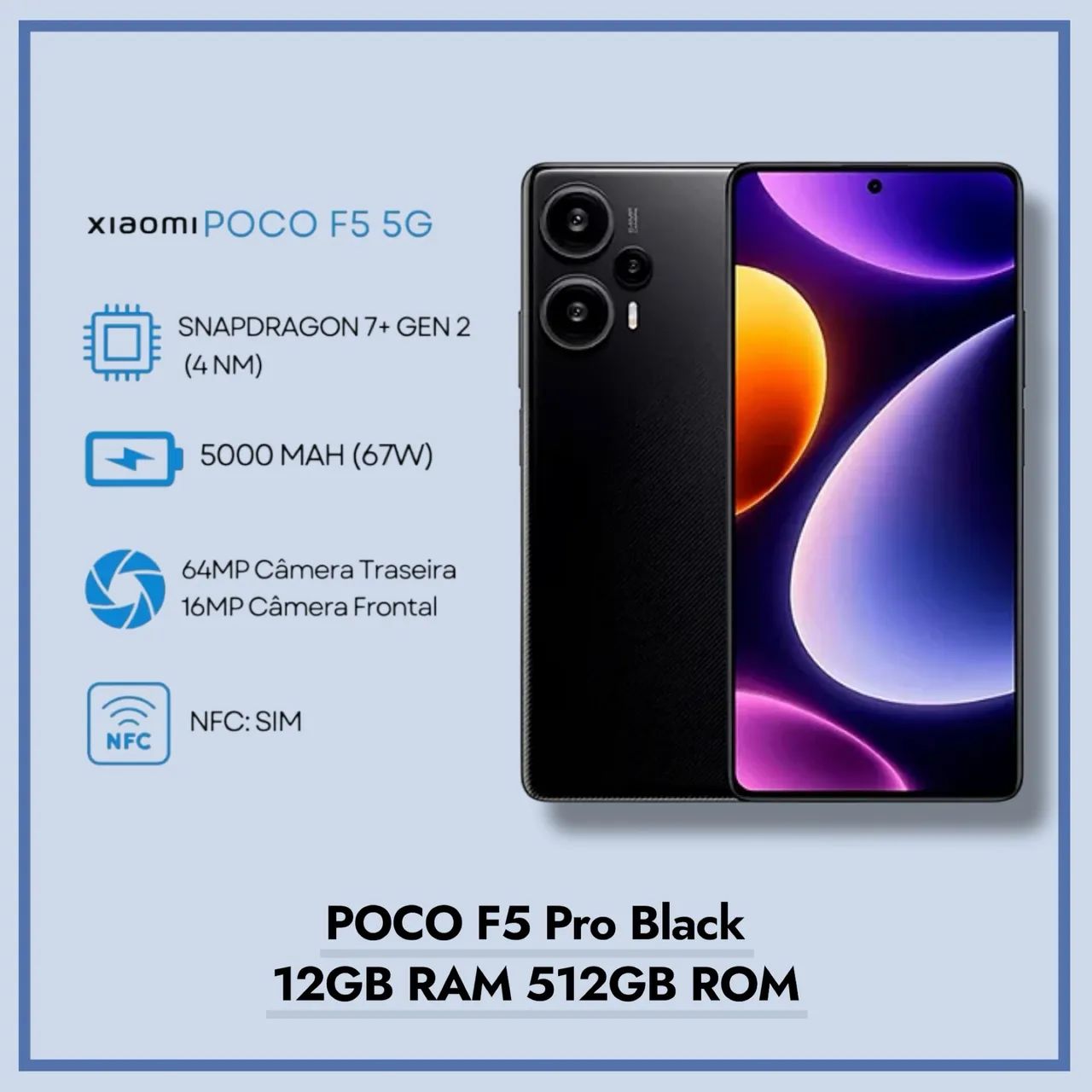 Xiaomi POCO F5 Pro 5G 12GB RAM 512GB ROM - Novo Lacrado com Nota Fiscal ...