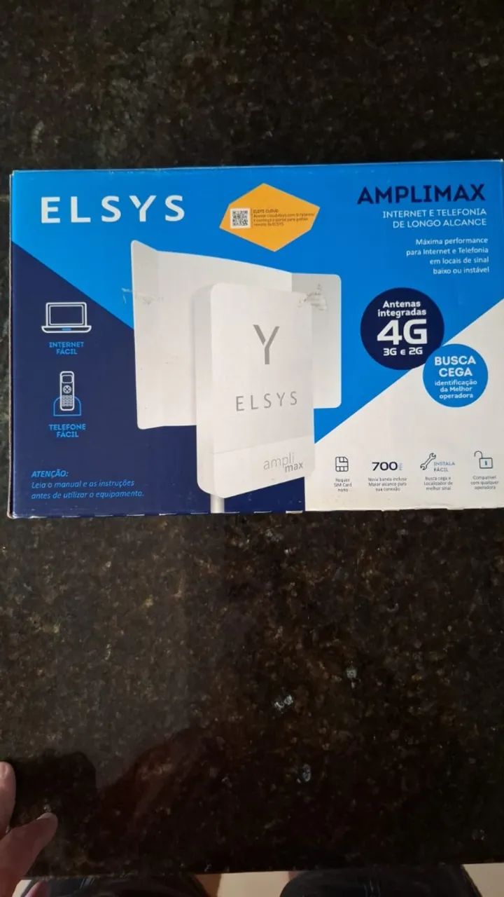 Kit Internet Rural E Telefonia Móvel Amplimax 4g + Roteador + 40 metros ...