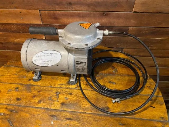 compressor de ar air plus schulz silver conservado ms 2.3 1/3 cavalos ...