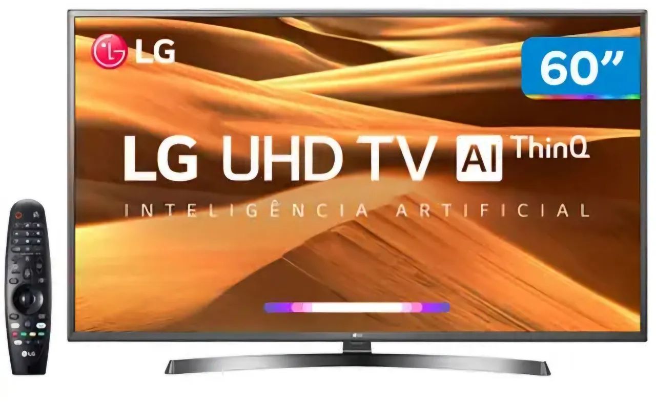 TV LG 60 polegadas UHD 4K com Inteligência Artificial - ThinQ - TVs ...