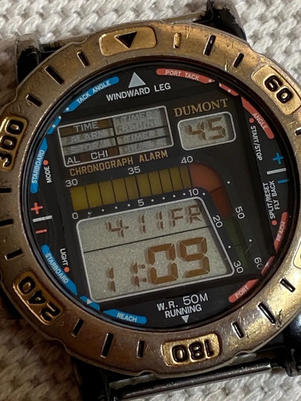 Relógio Dumont citizen D120 windsurf caixa preta raridade antigo ...