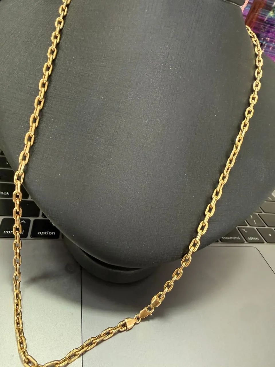 Corrente de ouro 18k 12.84g novo certificado garantia eterna Loja ...