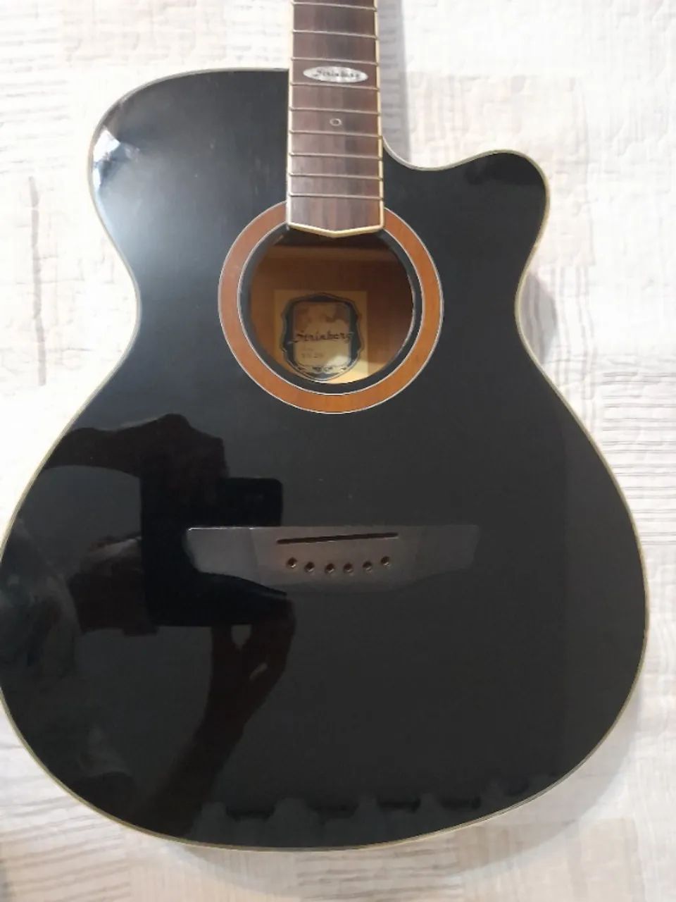 Violão Strinberg para restauração modelo SA-20C preto - LEIA ANÚNCIO ...