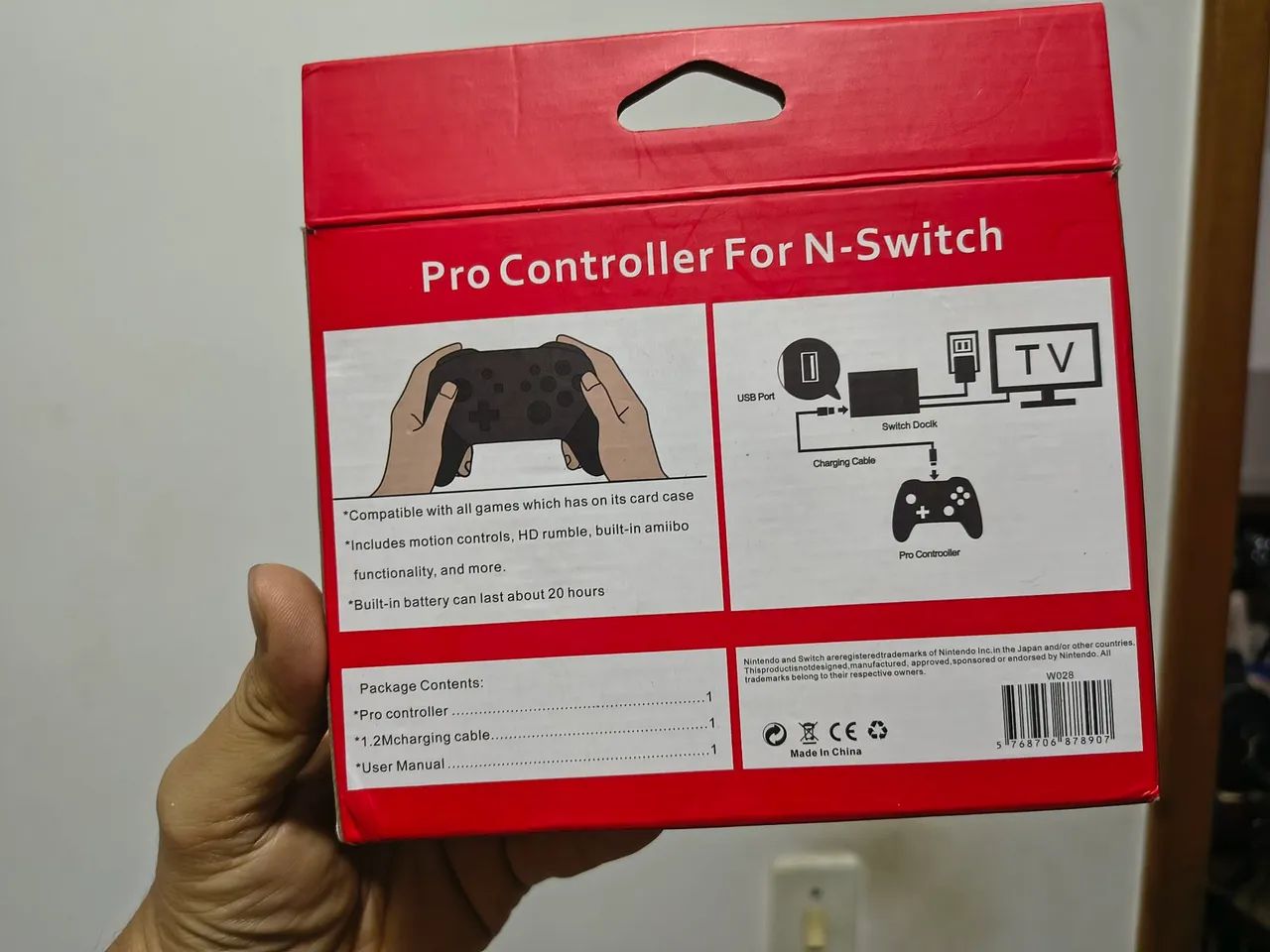 Controle Switch Pro Controller (compatível com Nintendo switch e Pc ...