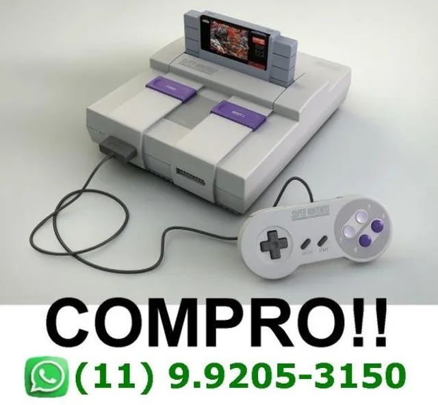 "super nintendo antigo" no Brasil