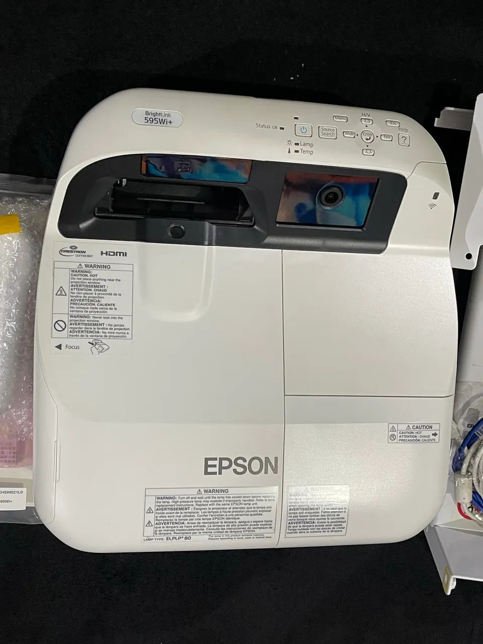 Projetor Epson Brightlink 595wi 3LCD WXGA 1280X800 3300 ANSI Lumens ...