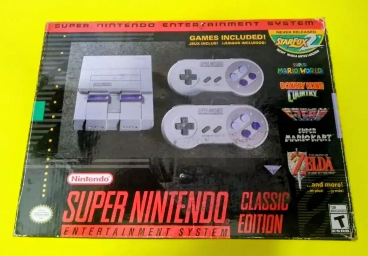 Snes Mini Classic Edition Americano CIB +Fonte Original Nintendo esse é ...