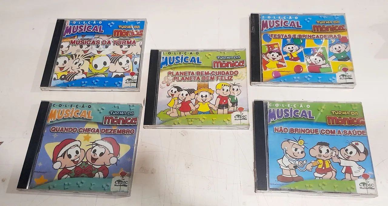 CDs Turma da Mônica Musicais - Coleção rara educativa - CDs, DVDs etc ...