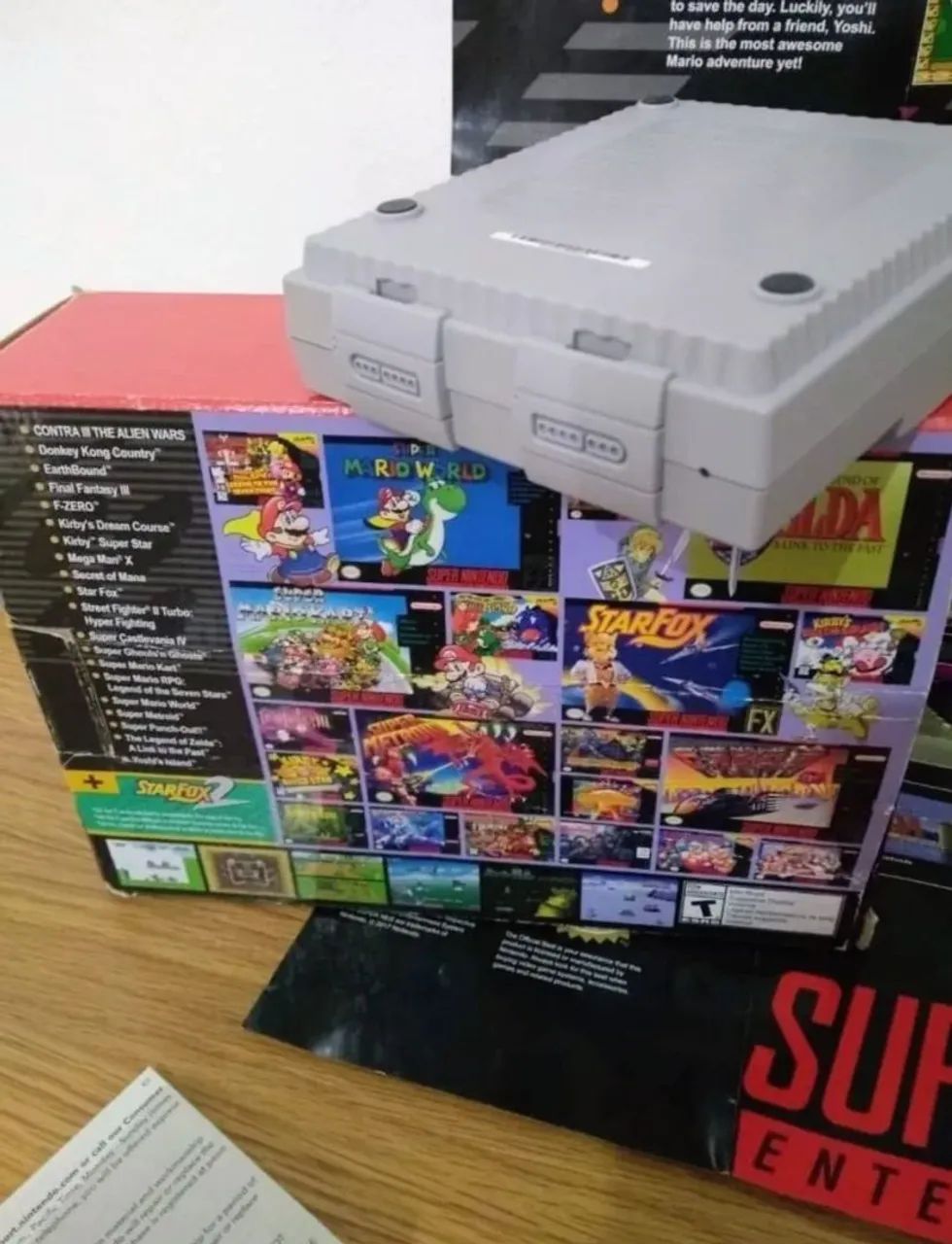 Snes Mini Classic Edition Americano CIB +Fonte Original Nintendo esse é ...