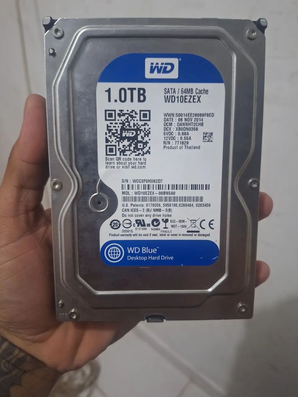 HD 1TB WD Blue SATA 64MB Cache - WD10EZEX - Armazenamento - Samambaia ...