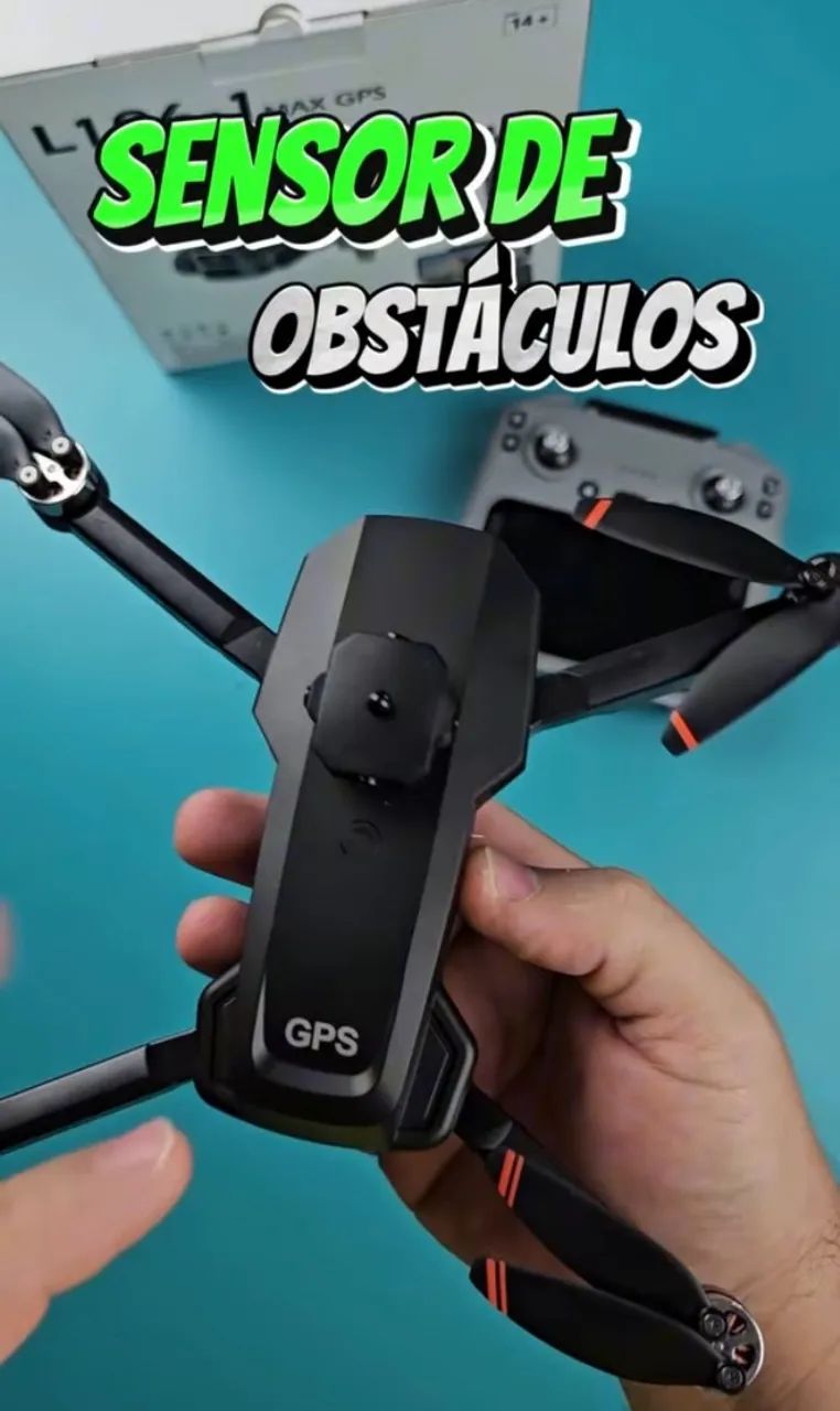 Drone L106-1 MAX GPS, Controle com Tela 4.5?, Sensor de Obstáculo ...
