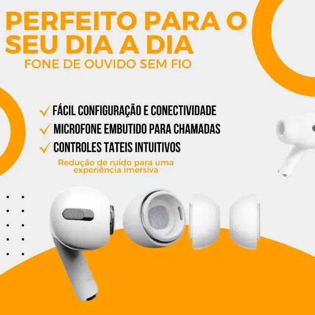 Fone Bluetooth Compatível Com Ios, Android, Samsung E Iphone Cor Branco ...