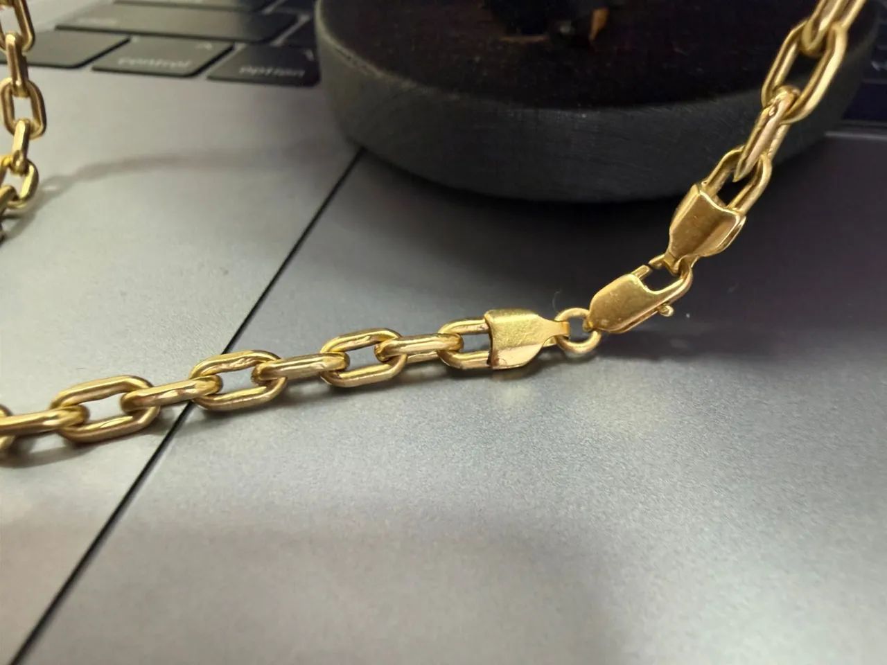 Corrente de ouro 18k 12.84g novo certificado garantia eterna Loja ...