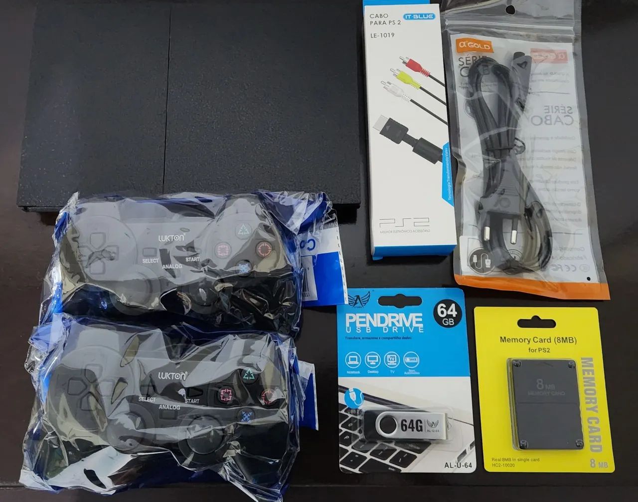 Ps2 Play Station 2 com 2 Controles e Jogos - Consoles de Vídeo Game ...