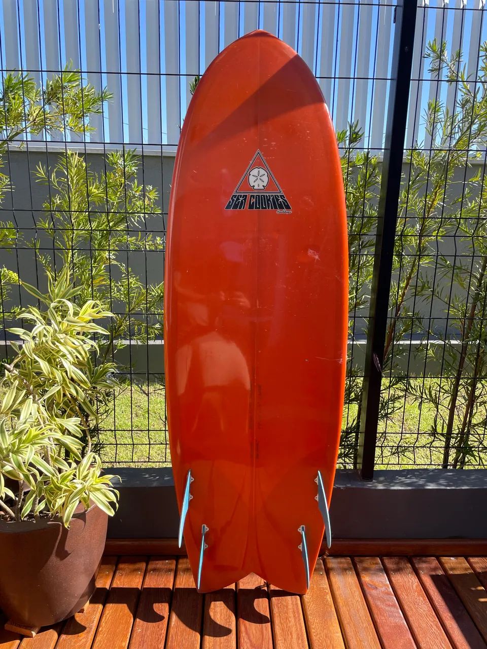 Prancha fish 5 9 quadri-quilhas semi nova, pouco uso - Esportes ...