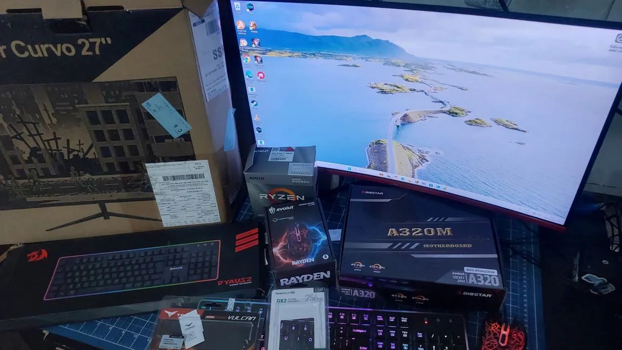 Pc gamer completo . Tela 27 polegadas curvo - Computadores e Desktops ...