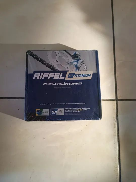 Kit Coroa, Pinhão e Corrente Riffel Titanium - Motos - Pirapama, Cabo ...