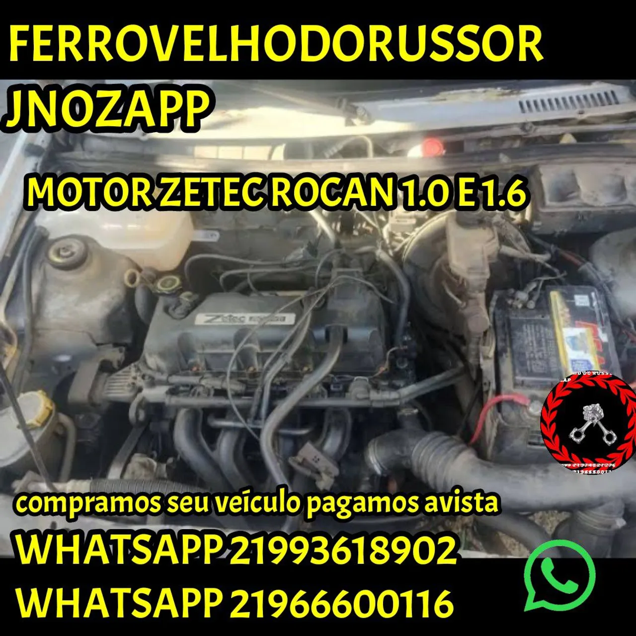 "motor zetec rocam 1 6" - Peças para carros, vans e utilitários no Brasil