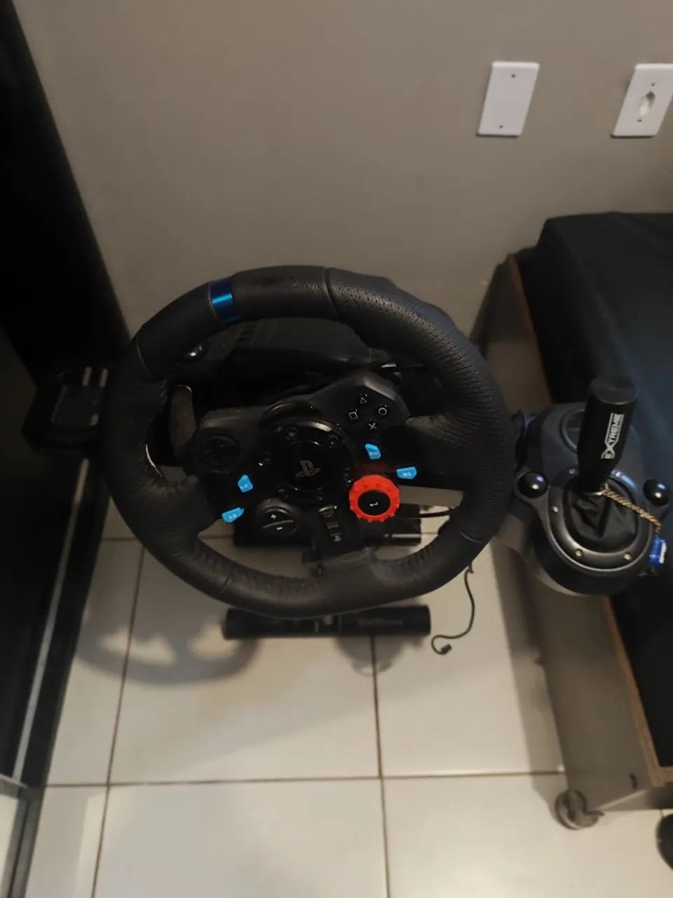 Volante Logitech G29 com câmbio, suporte e alguns Mods - Peças e ...