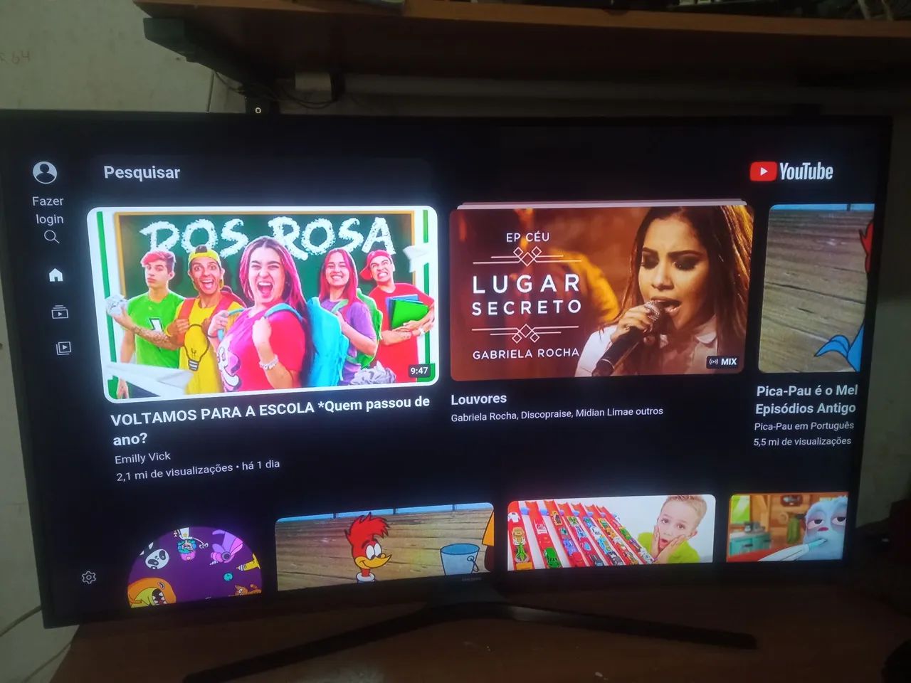 "tv tela curva 55" no Brasil